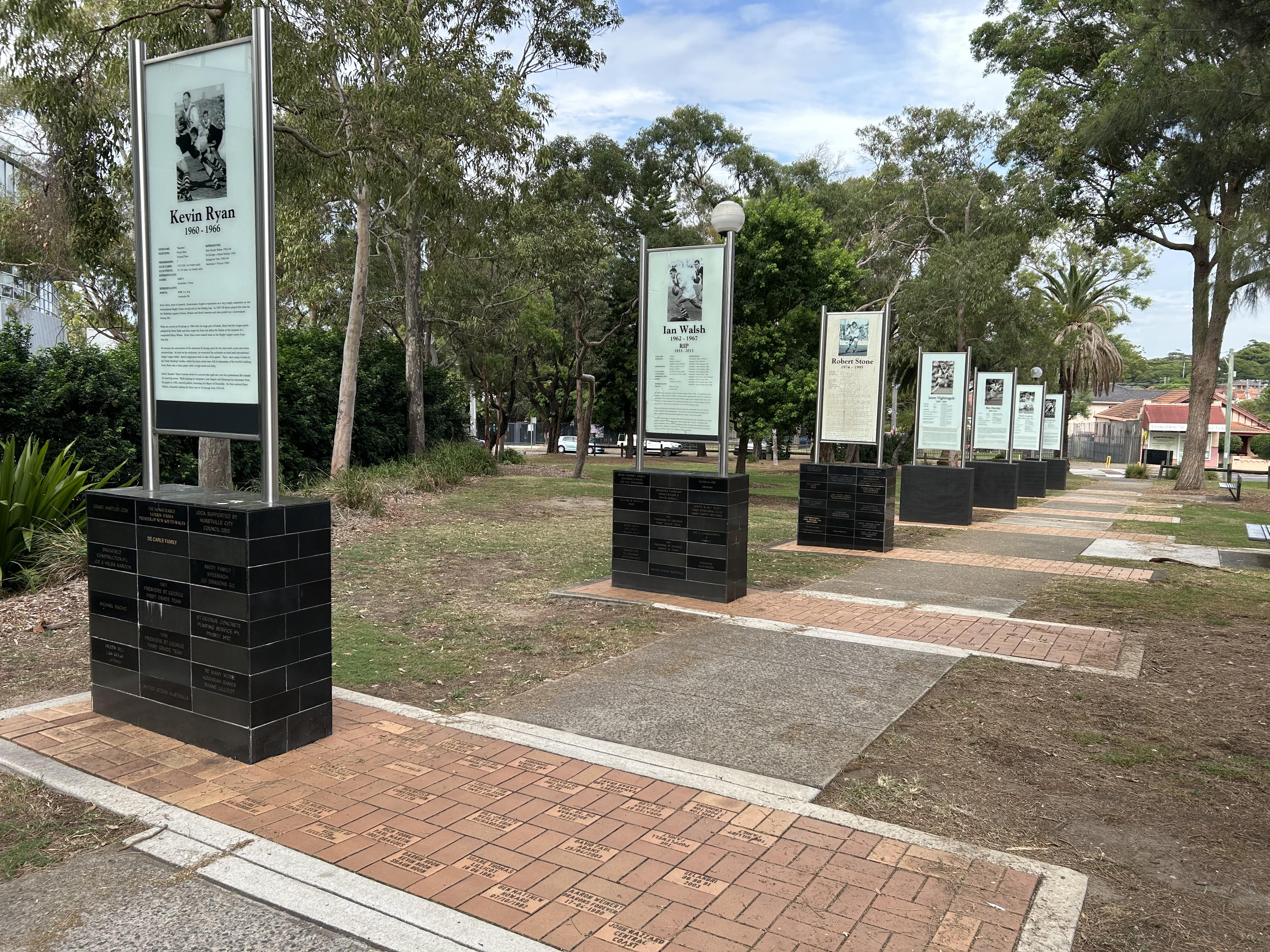 Legends Walk Jubilee Oval – St George Dragons